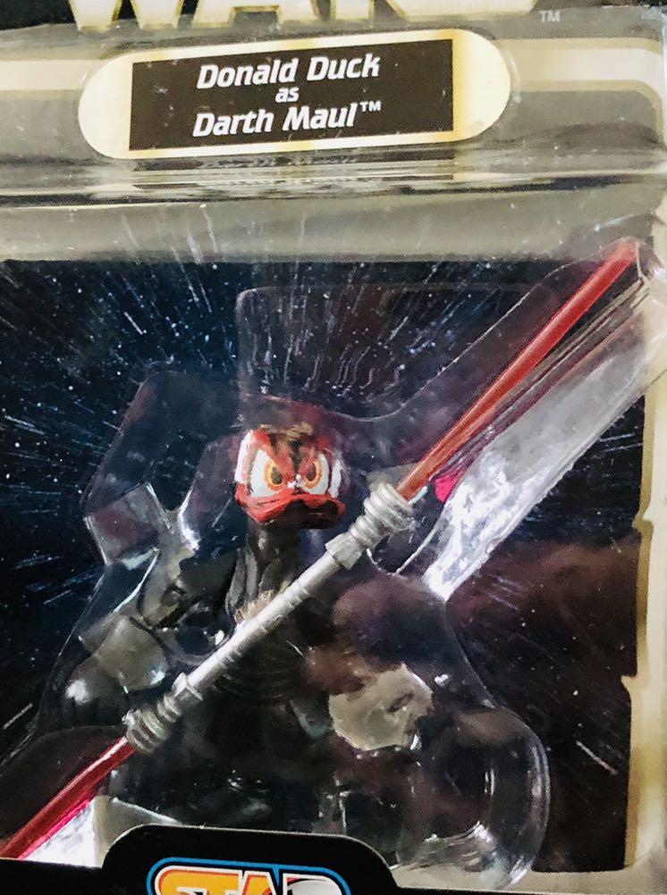 BNIB STAR WARS DONALD DUCK AS DARTH MAUL SERIES 2 DISNEY FIGURINE ...