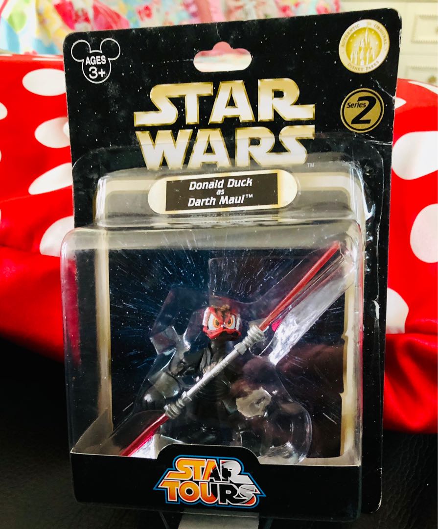 BNIB STAR WARS DONALD DUCK AS DARTH MAUL SERIES 2 DISNEY FIGURINE ...
