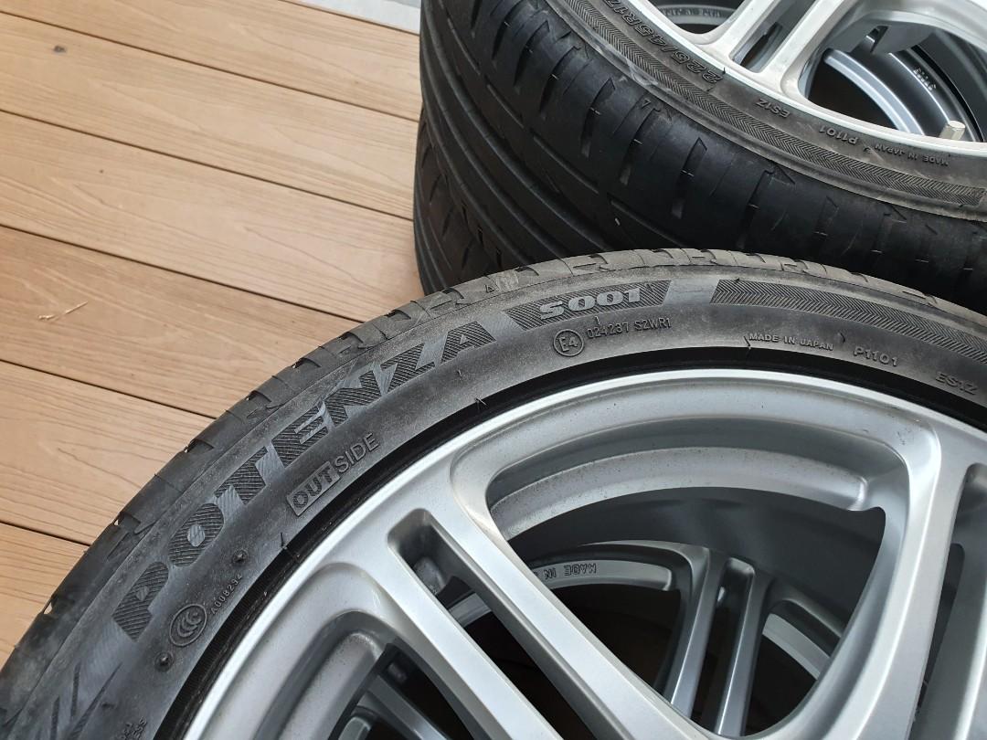 Alloy wheels by Bridgestone - Potenza SW005, Car Accessories, Tyres ...