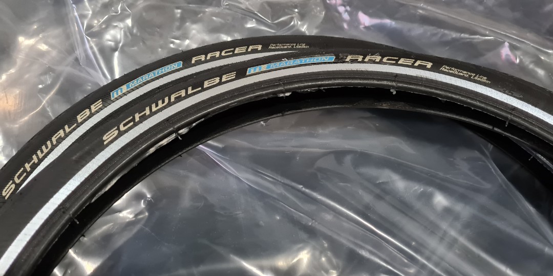 Brompton stock marathon racer tyres, Sports Equipment, Bicycles & Parts ...