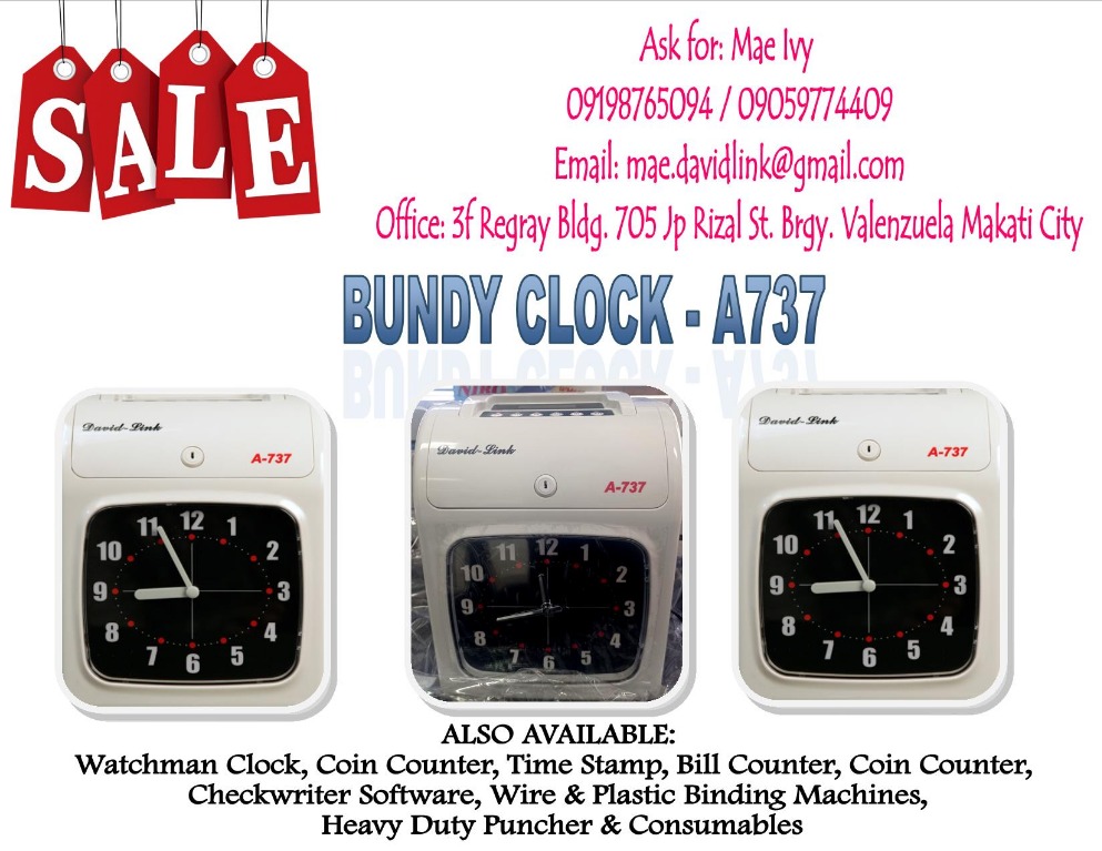 Bundy Clock with Free Time Card, Computers & Tech, Office & Business ...