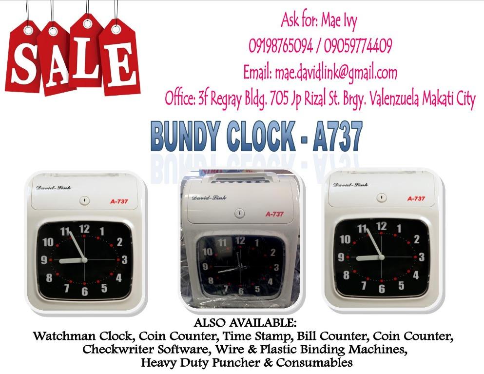 Bundy Clock with Free Time Card, Computers & Tech, Office & Business ...