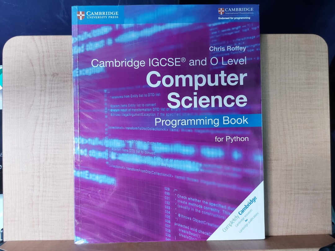 Cambridge Igcse Computer Science Programming Book For Python Hobbies And Toys Books And Magazines