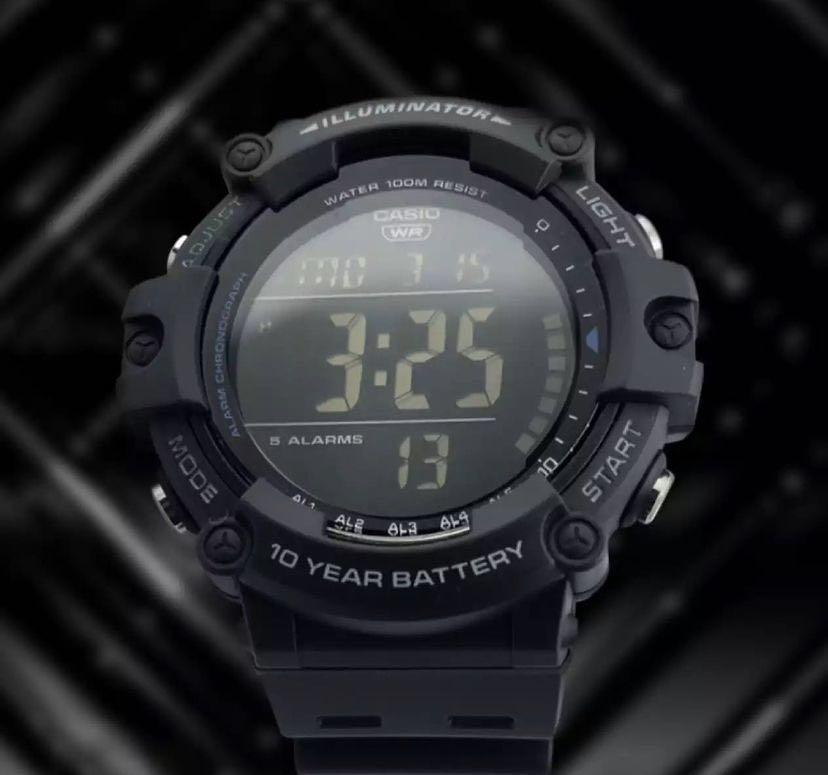 Casio Illuminator AE-1500WH-8B Digital Quartz Watch AE1500WH-8B Gray ...