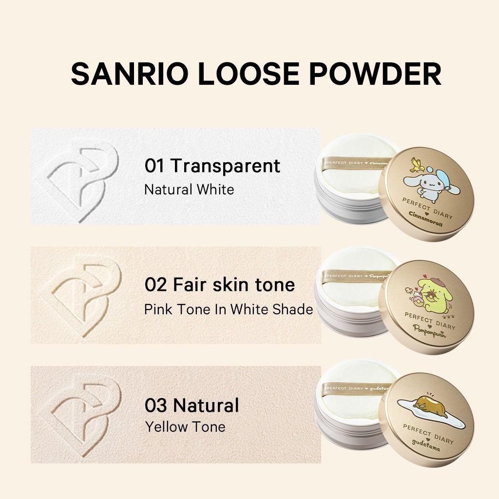 Cinnamoroll Perfect Diary Loose Powder, Beauty & Personal Care, Face ...