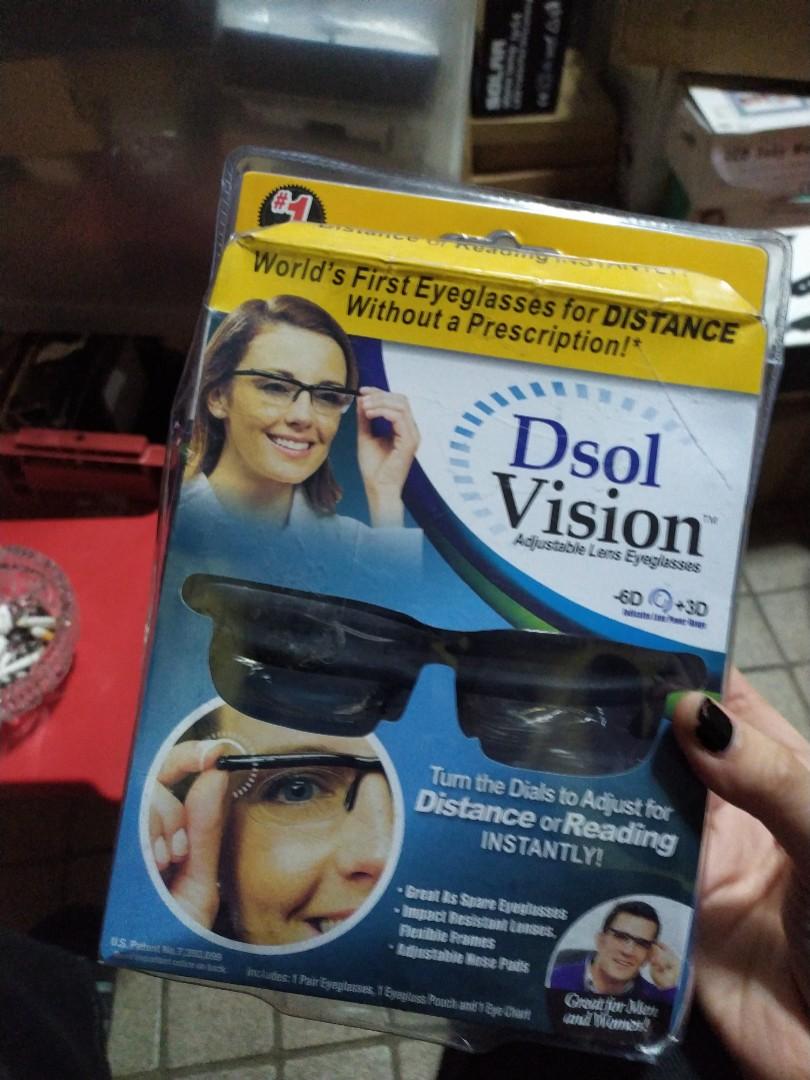 Dsol Vision Adjustable Lens eyeglasses, Men's Fashion, Watches ...