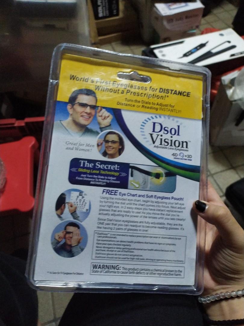 Dsol Vision Adjustable Lens eyeglasses, Men's Fashion, Watches ...