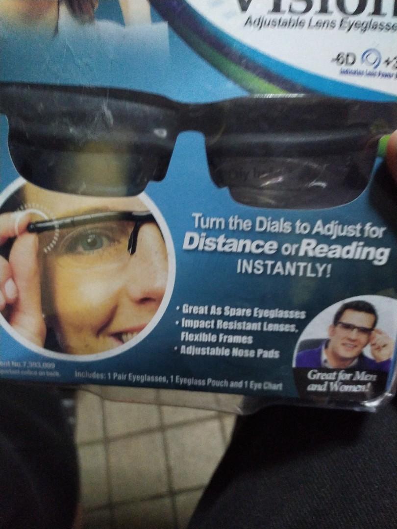 Dsol Vision Adjustable Lens eyeglasses, Men's Fashion, Watches ...