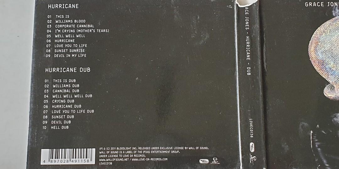 Grace Jones ~ Hurricane- Dub ( 2011 Version ) 2CD, Hobbies & Toys ...