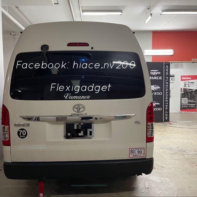 Hiace Rear Door Chrome / Hiace Tailgate Trunk Lip Chrome Trim / Hiace ...