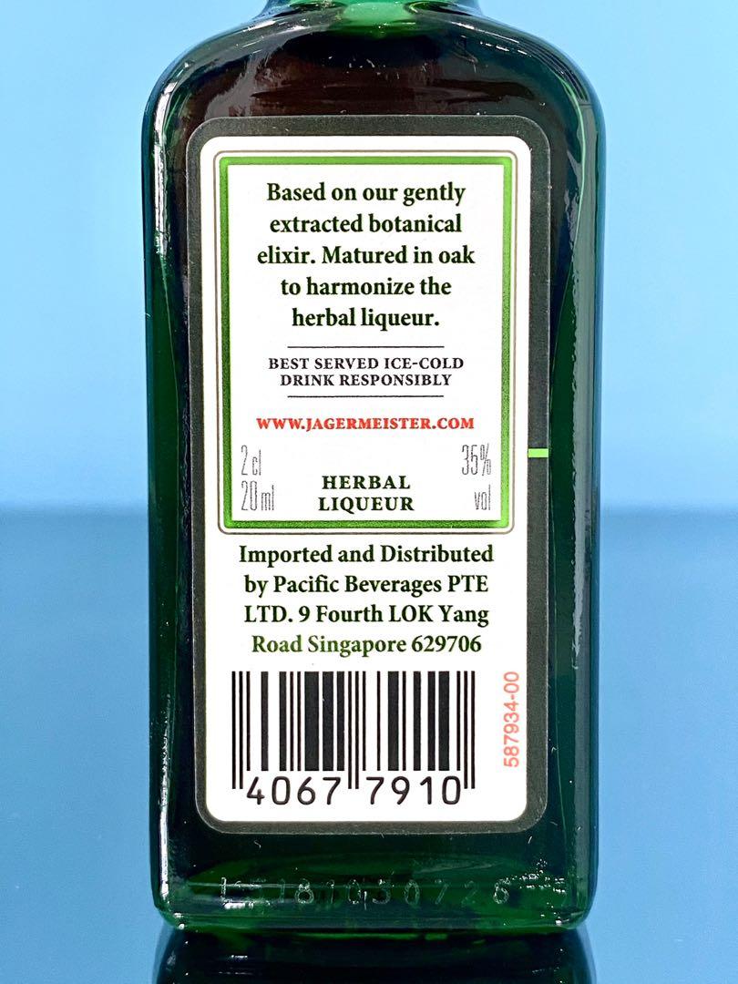 Jagermeister @ Miniature Mini Small Bottle, Alcohol Liquor Herbal ...