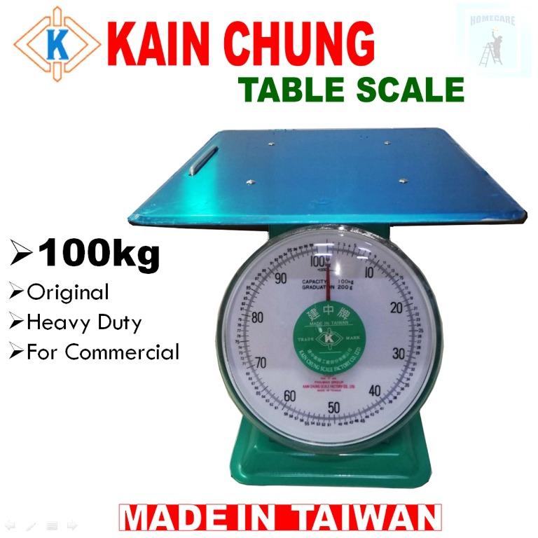 Kain Chung Table Scale Heavy Duty 100kg (Green Sliver), Everything Else ...