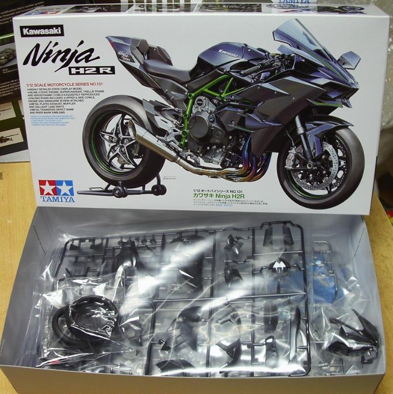 Kawasaki Ninja H2R TAMIYA 1/12 scale plastic model kit 14131, 興趣及遊戲, 玩具 & 遊戲類 - Carousell