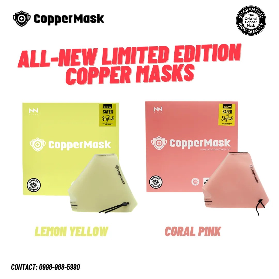 LIMITED EDITION! Copper Masks (ON-HAND), Health & Nutrition, Face Masks ...