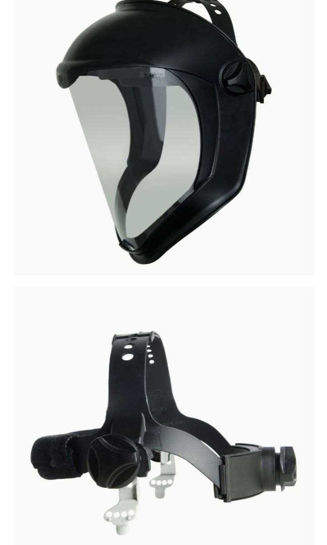 MADE in U.S.A.UVEX Bionic Face Shield Clear Antifog Polycarbonate Visor ...