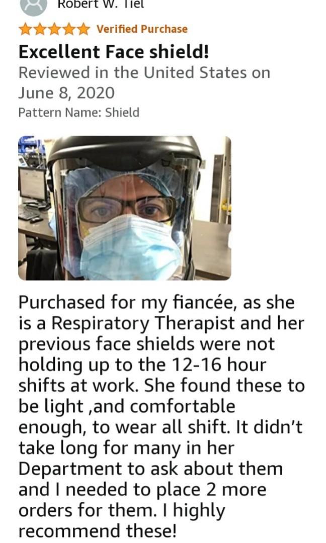 MADE in U.S.A.UVEX Bionic Face Shield Clear Antifog Polycarbonate Visor ...