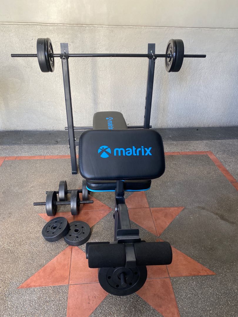 Matrix Bench Press set, Sports Equipment, Exercise & Fitness, Weights ...