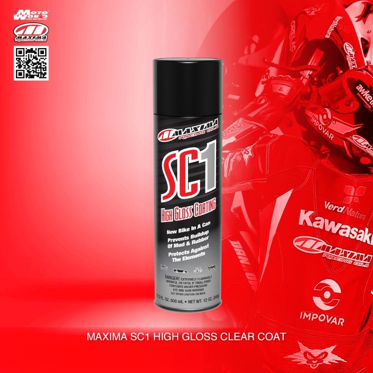 Maxima SC1 High Gloss Clear Coat Silicone Spray, Motorcycles ...