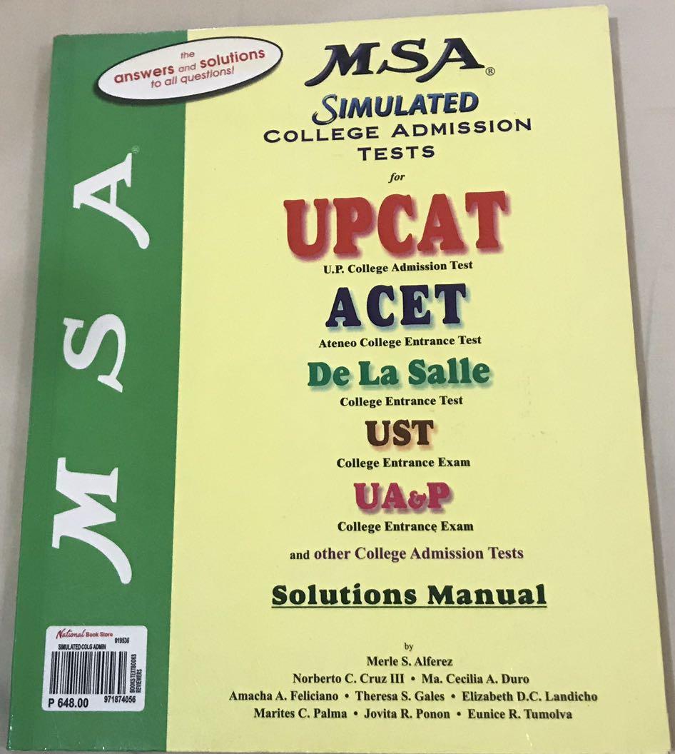 MSA CET/ UPCAT Review Books Bundle, Hobbies & Toys, Books & Magazines ...