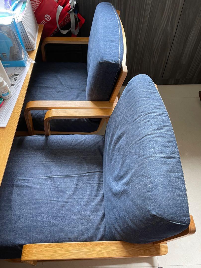 Muji Living dining table and chairs set, Furniture & Home Living ...