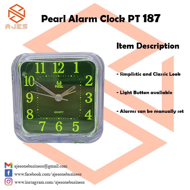 Pearl QUARTZ Alarm Clock, Announcements on Carousell
