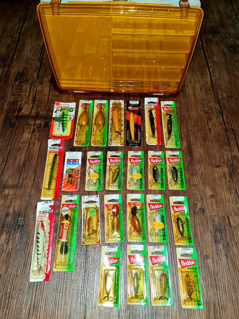 Plano Tackle Box with 25 lures.not daiwa evergreen, Sports Equipment ...
