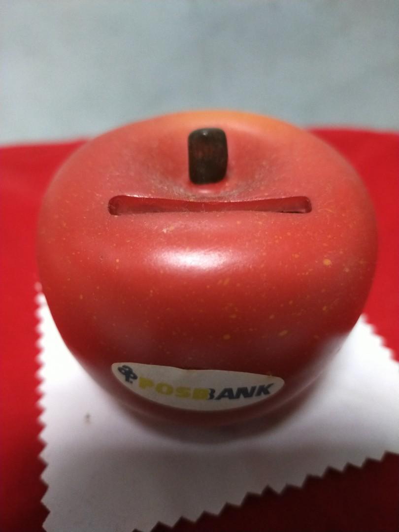 POSB Apple Coin Bank ~ Rare ~ 6cm, Hobbies & Toys, Memorabilia ...