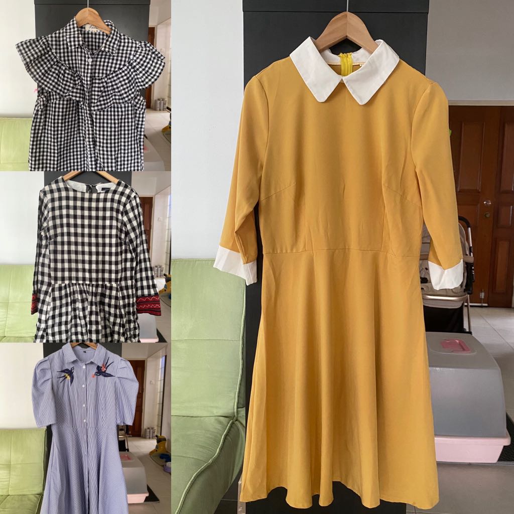 Retro twee style dresses and blouse, Women's Fashion, Dresses & Sets ...