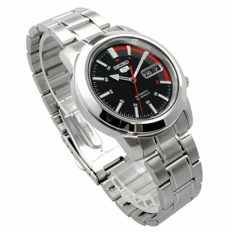 Seiko 5 Sports Speed Racer Stainless Steel Automatic Watch SNKK31 ...