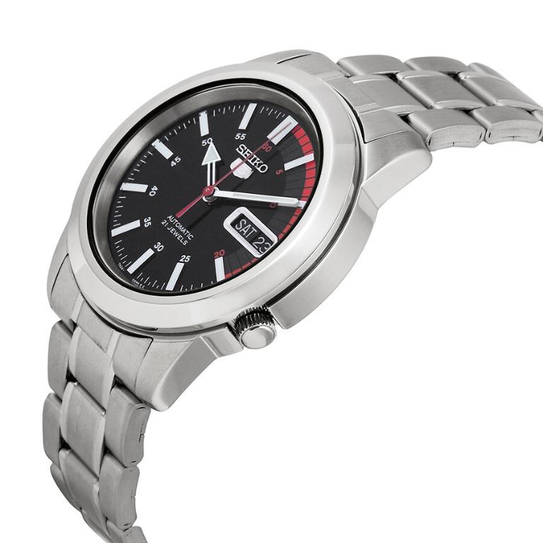 Seiko 5 Sports Speed Racer Stainless Steel Automatic Watch SNKK31 ...