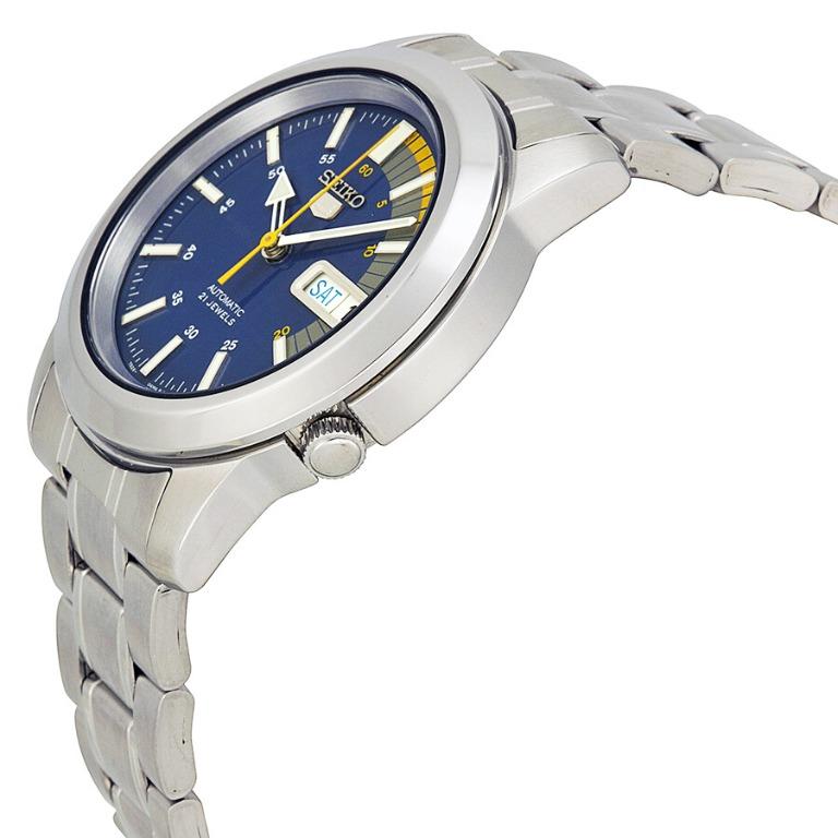 Seiko 5 Sports Speed Racer Stainless Steel Automatic Watch SNKK27 ...