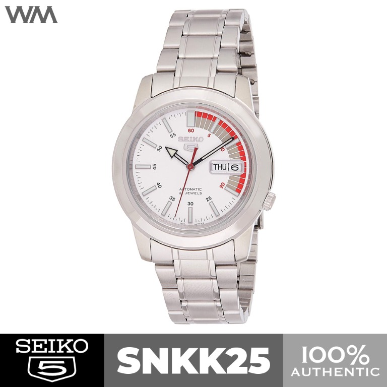 Seiko 5 Sports Speed Racer Stainless Steel Automatic Watch SNKK25 ...