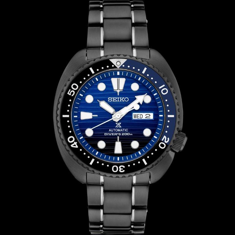 Seiko Prospex Turtle Blue Whale Stainless Steel Automatic 200m Diver's ...