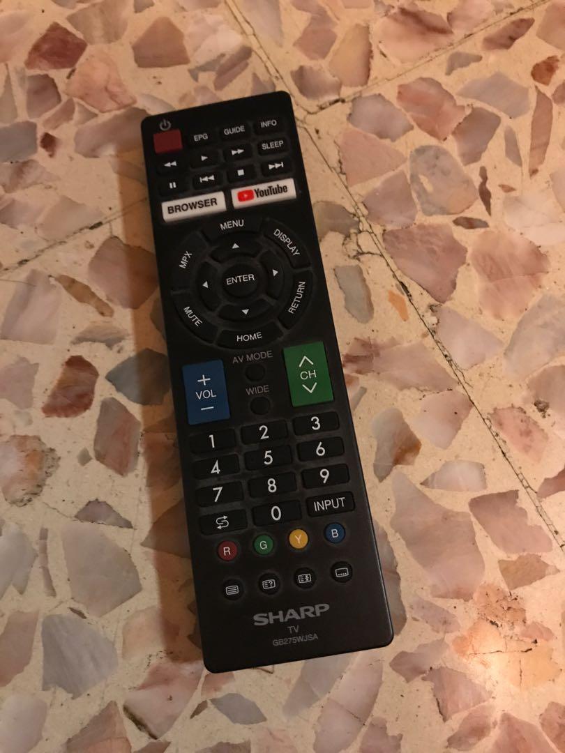 Sharp TV Controller, TV & Home Appliances, TV & Entertainment, TV Parts ...
