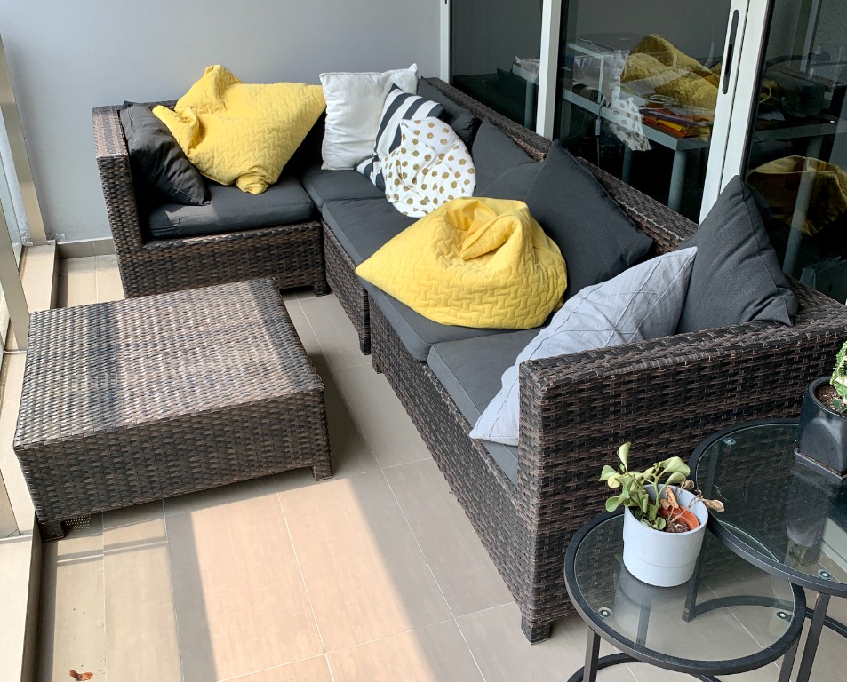 Sofa for balcony and table available end of August by pref, Furniture ...