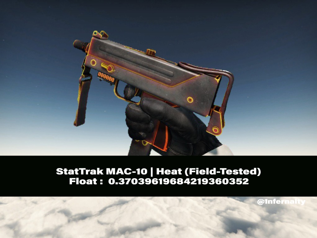 ST MAC-10 Heat FT CSGO SKINS KNIVES, Video Gaming, Gaming Accessories, In-Game Products on Carousell