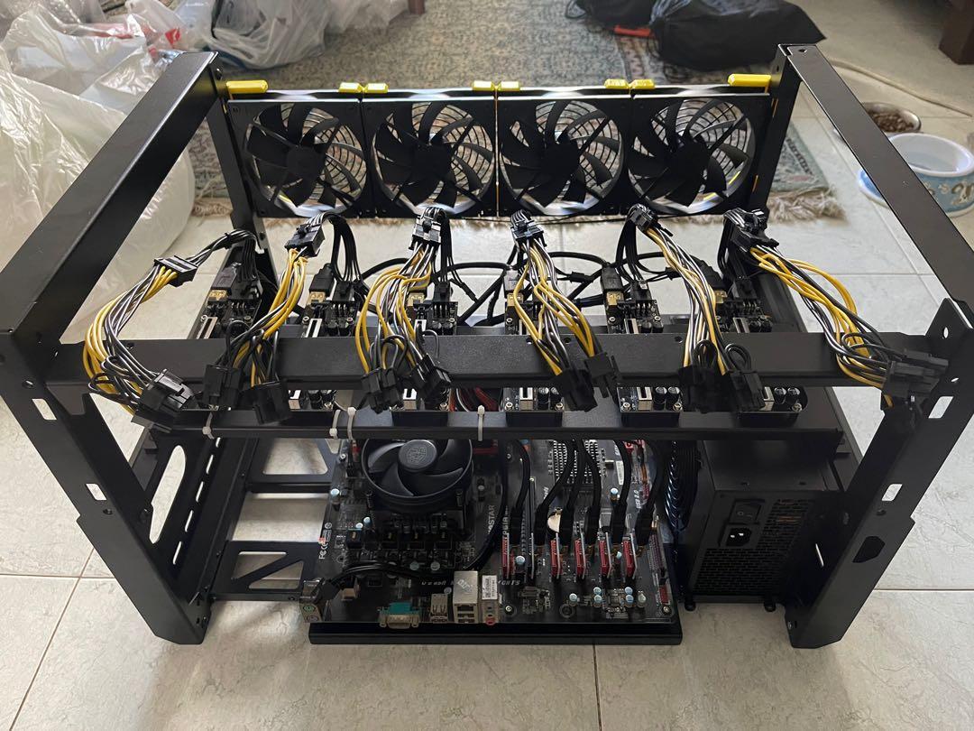 Starter Kit GPU Mining Rig Skeleton Frame, Computers & Tech, Parts ...