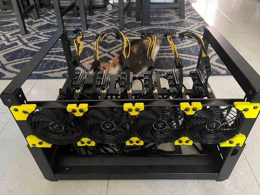 Starter Kit GPU Mining Rig Skeleton Frame, Computers & Tech, Parts ...