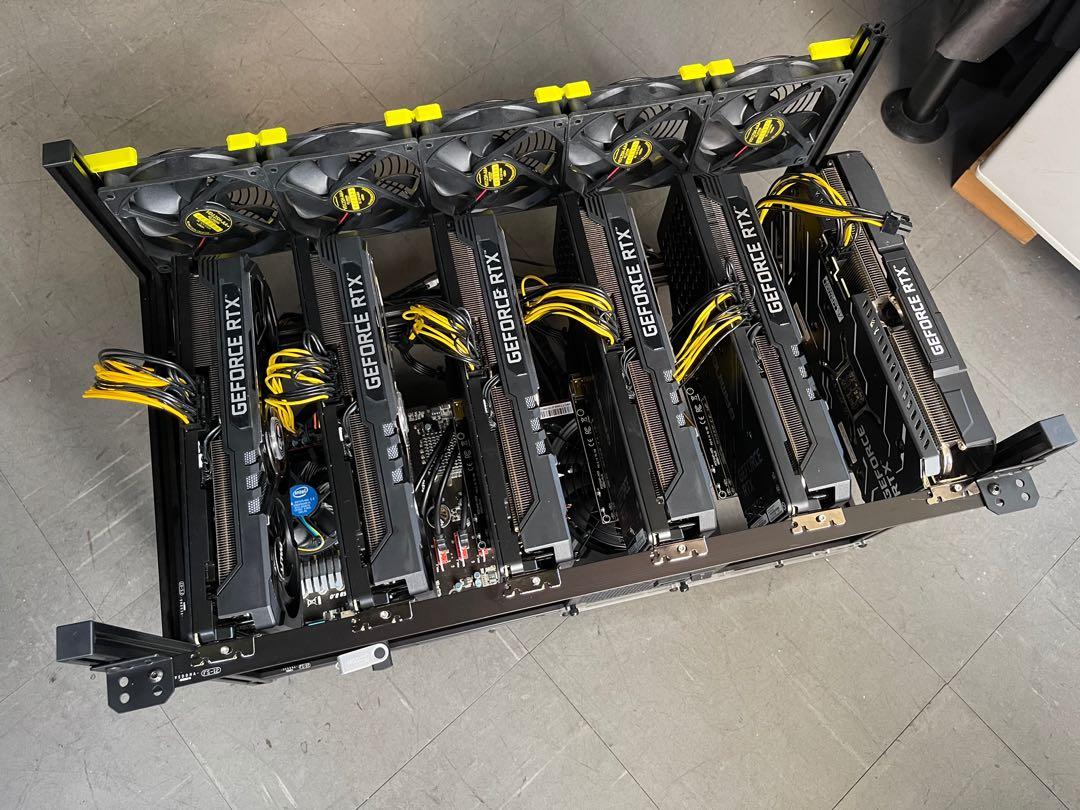 Starter Kit GPU Mining Rig Skeleton Frame, Computers & Tech, Parts ...