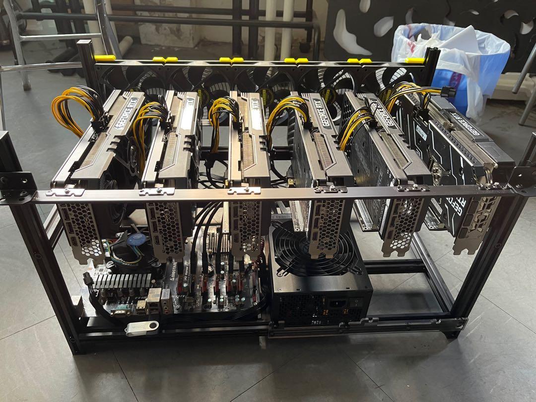 Starter Kit GPU Mining Rig Skeleton Frame, Computers & Tech, Parts ...