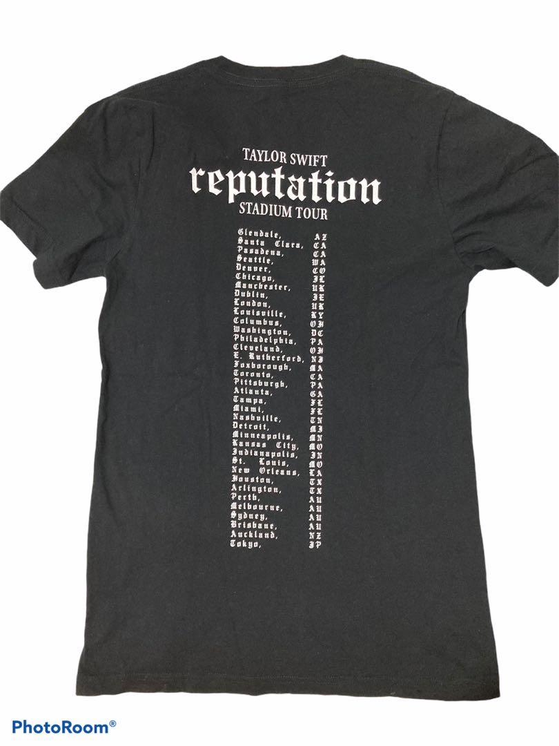 Taylor Swift reputation Stadium Tour Block Tee, Men's Fashion, Tops ...