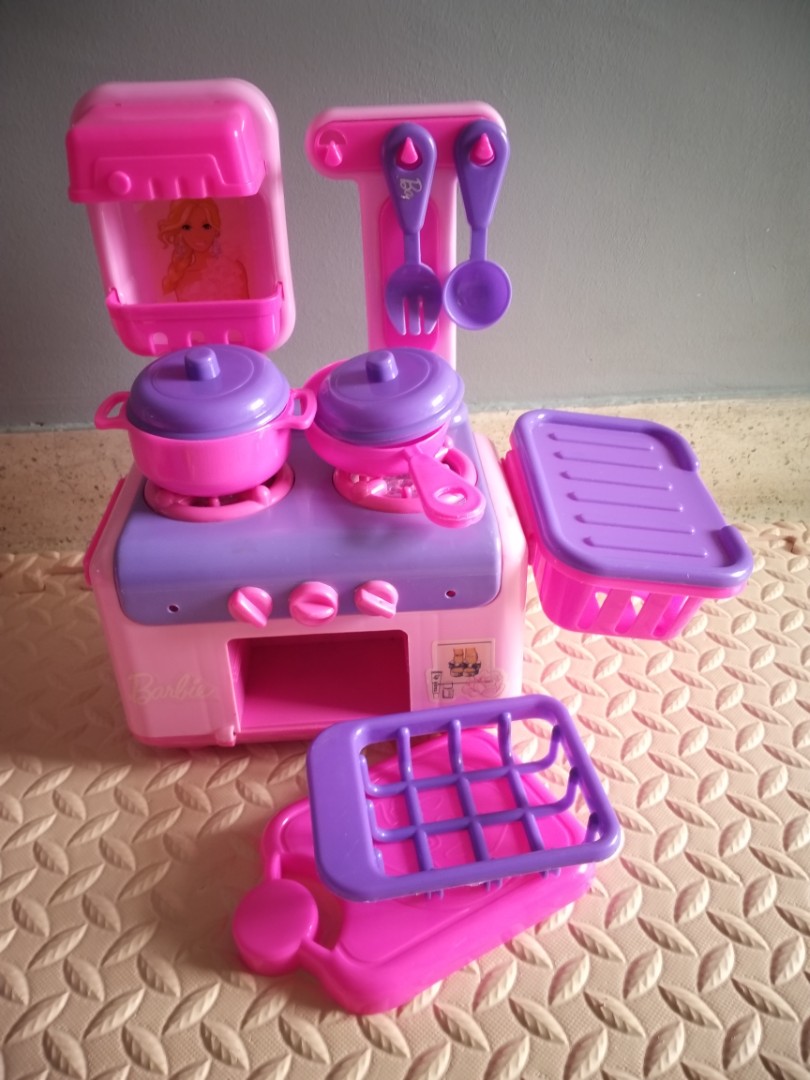 Barbie Toy Kitchen Stove Set, Babies & Kids, Infant Playtime on Carousell