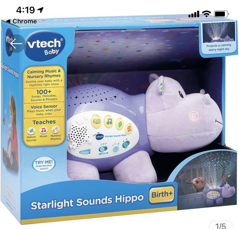 VTech Hippo Starlight Sounds, Babies & Kids, Infant Playtime on Carousell