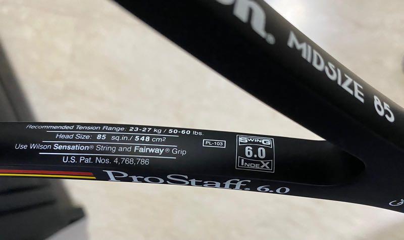 Wilson Pro Staff 85 6.0 (grip size L3 ) tennis, Sports Equipment ...