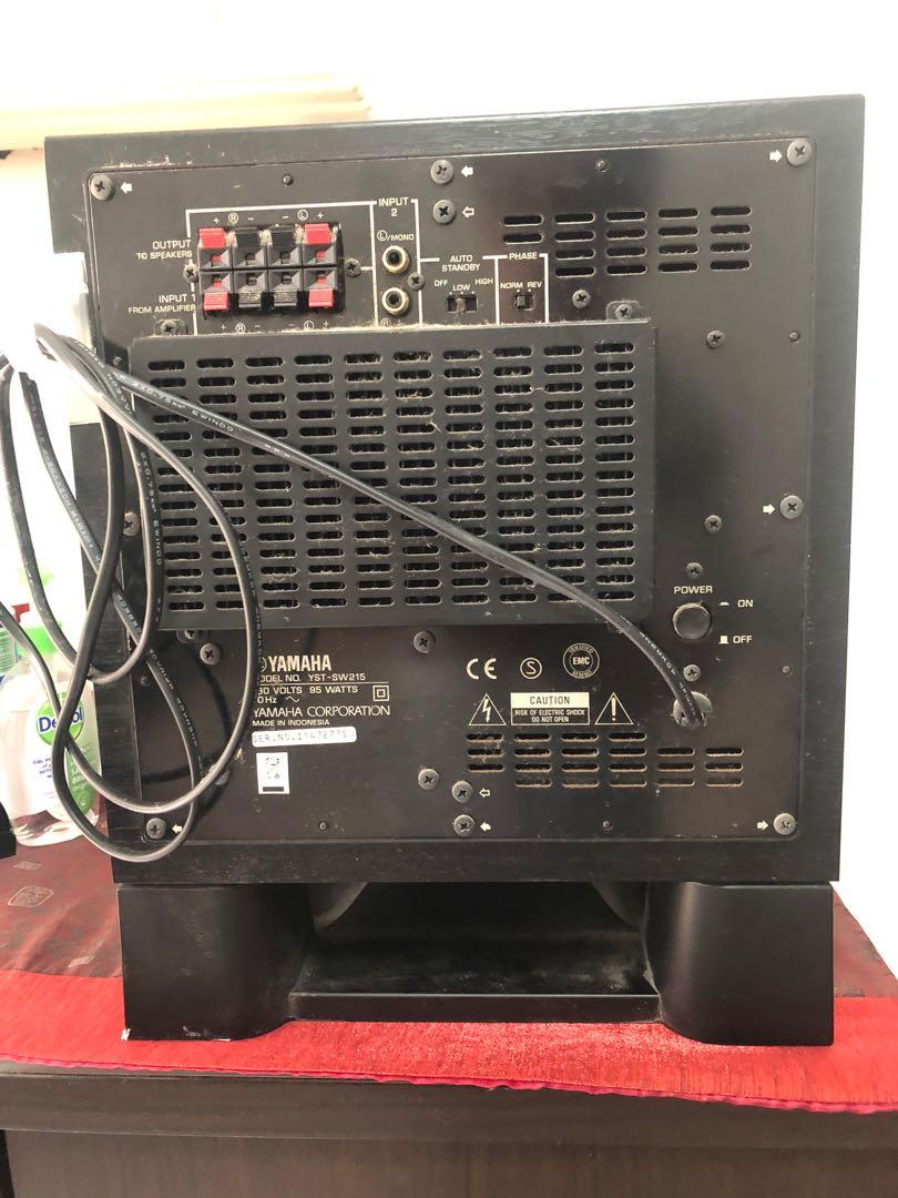 Yamaha YST-SW215 Subwoofer, Audio, Soundbars, Speakers & Amplifiers on ...