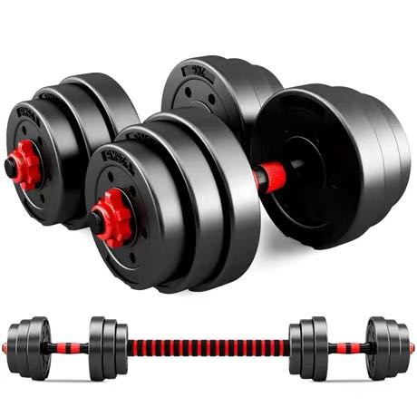 [INSTOCK] 40kg dumb bell + bar bell dumbell dumbbell, Sports Equipment ...