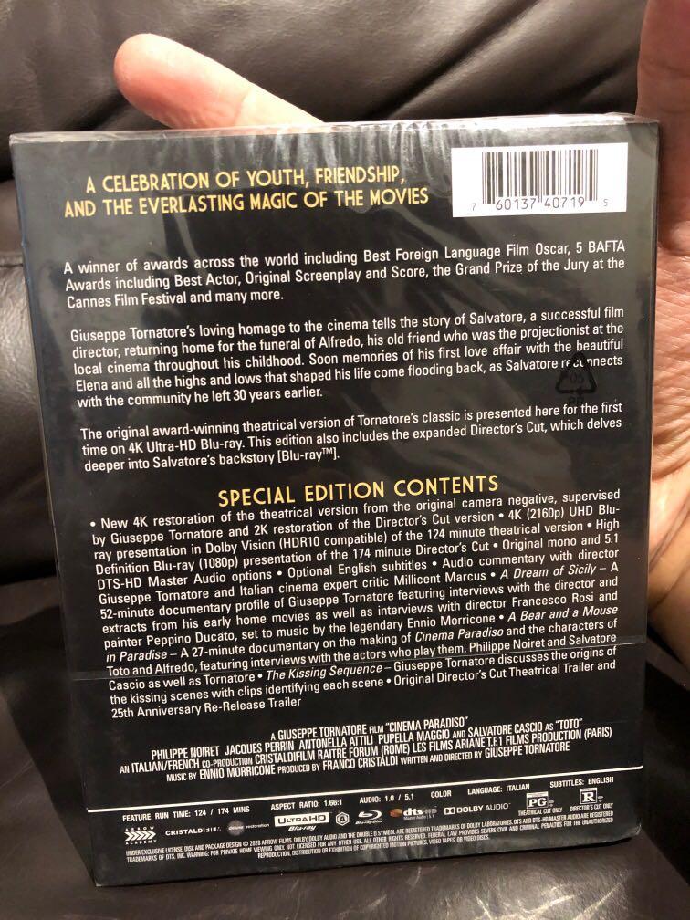 (4k)(Rare) Cinema Paradiso (from Arrow , like Criterion) 4K Ultra HD UHD Blu-ray Bluray, Hobbies ...