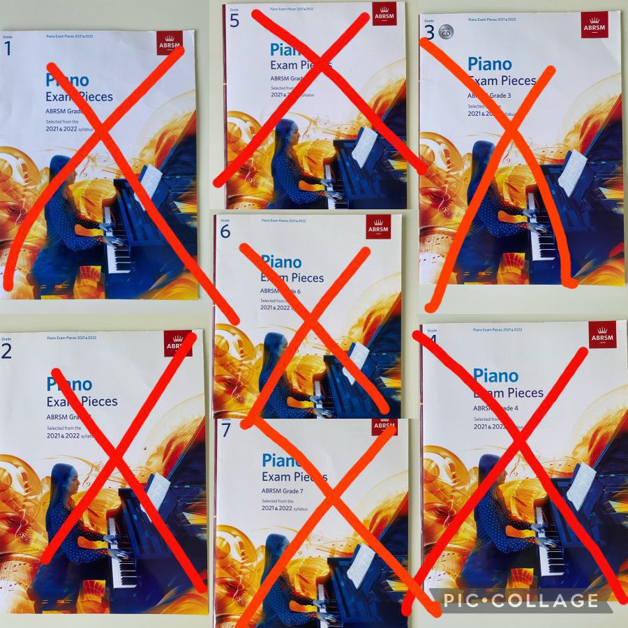 Abrsm 2021 And 2022 Piano Exam Pieces Grade 1 8 Hobbies And Toys Music