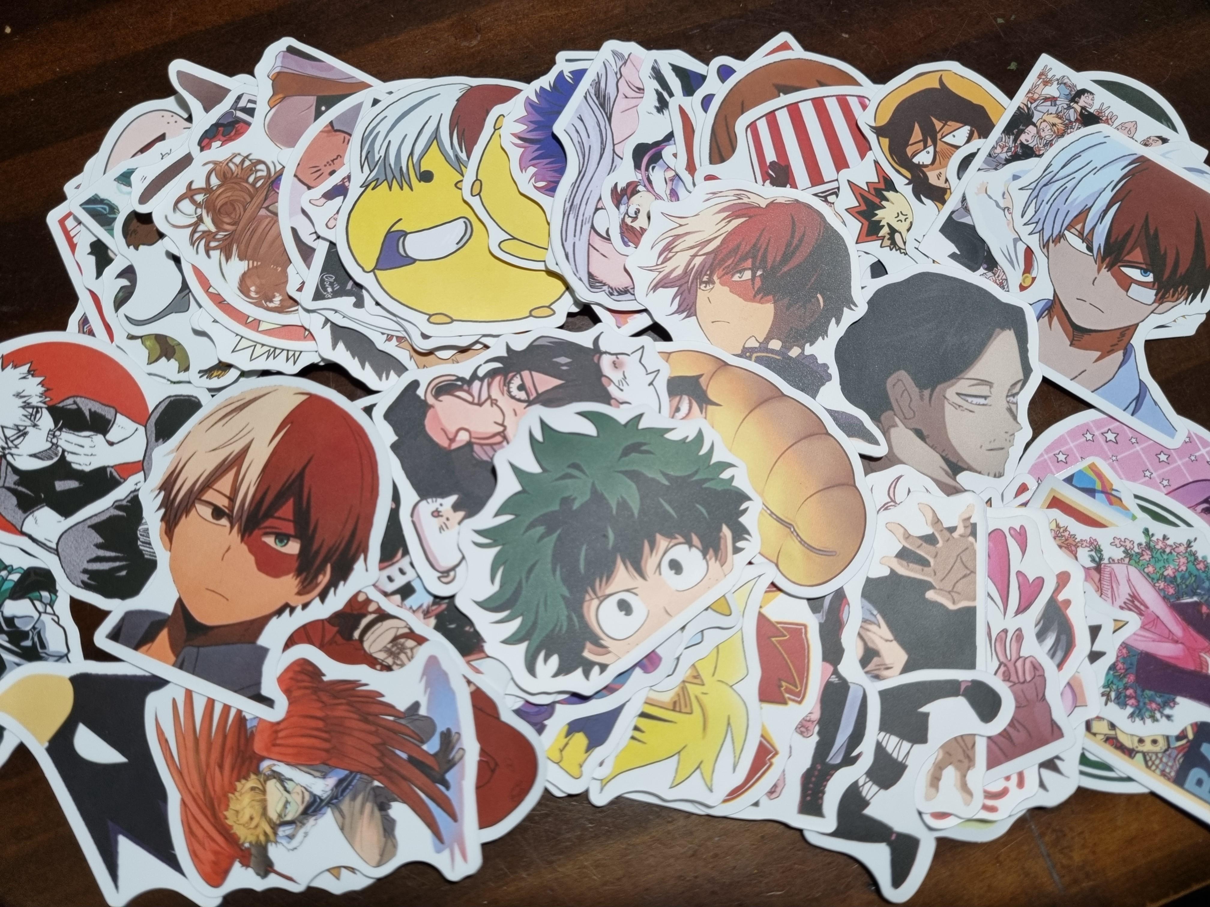 Anime laptop stickers (JUJUTSU KAISEN, SK8, HAIKYUU, HERO ACADEMIA ...