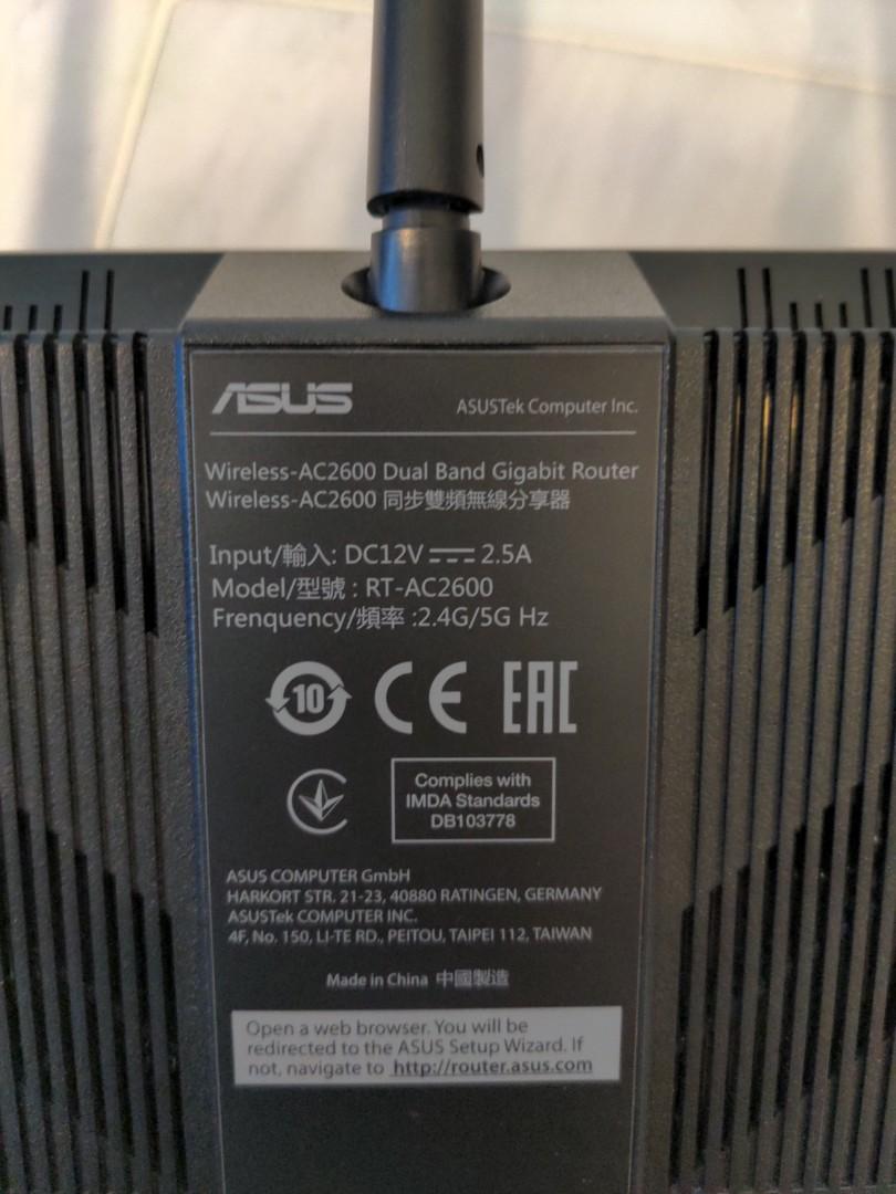 ASUS Wireless AC2600 router, Computers & Tech, Parts & Accessories ...